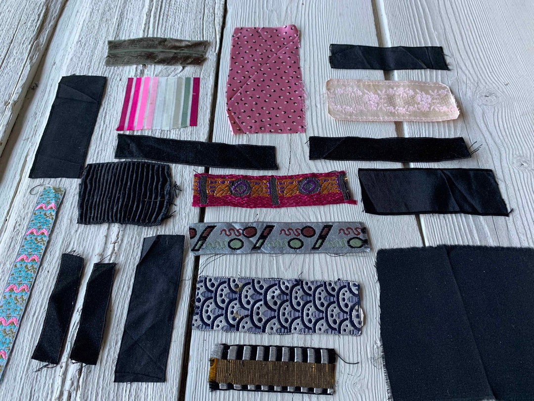 18 Antique French Ribbon Samples (ref: A-7323 Box 4) - Etsy