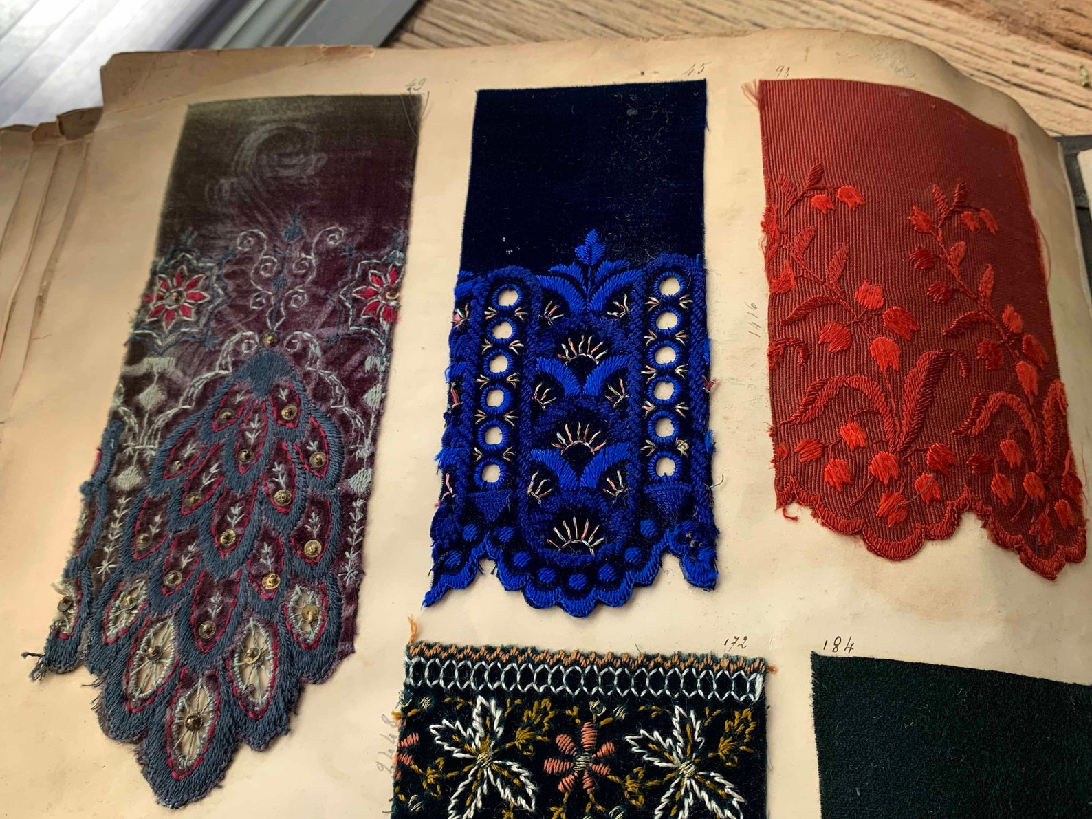 Select One Victorian 1887 Sample French Embroidered Broderies From ...