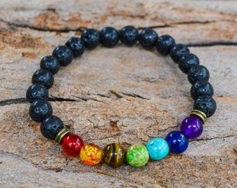 7 Chakra Bracelet - Etsy
