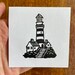 Mini Lighthouse Linocut Art Prints - Etsy