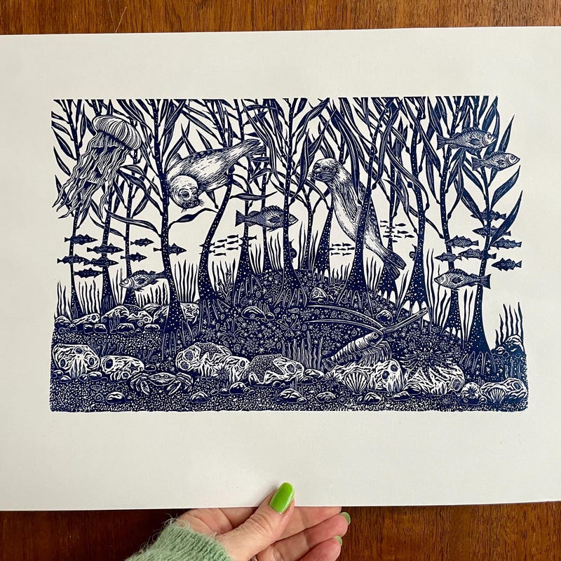 Kelp Forest Art - Etsy