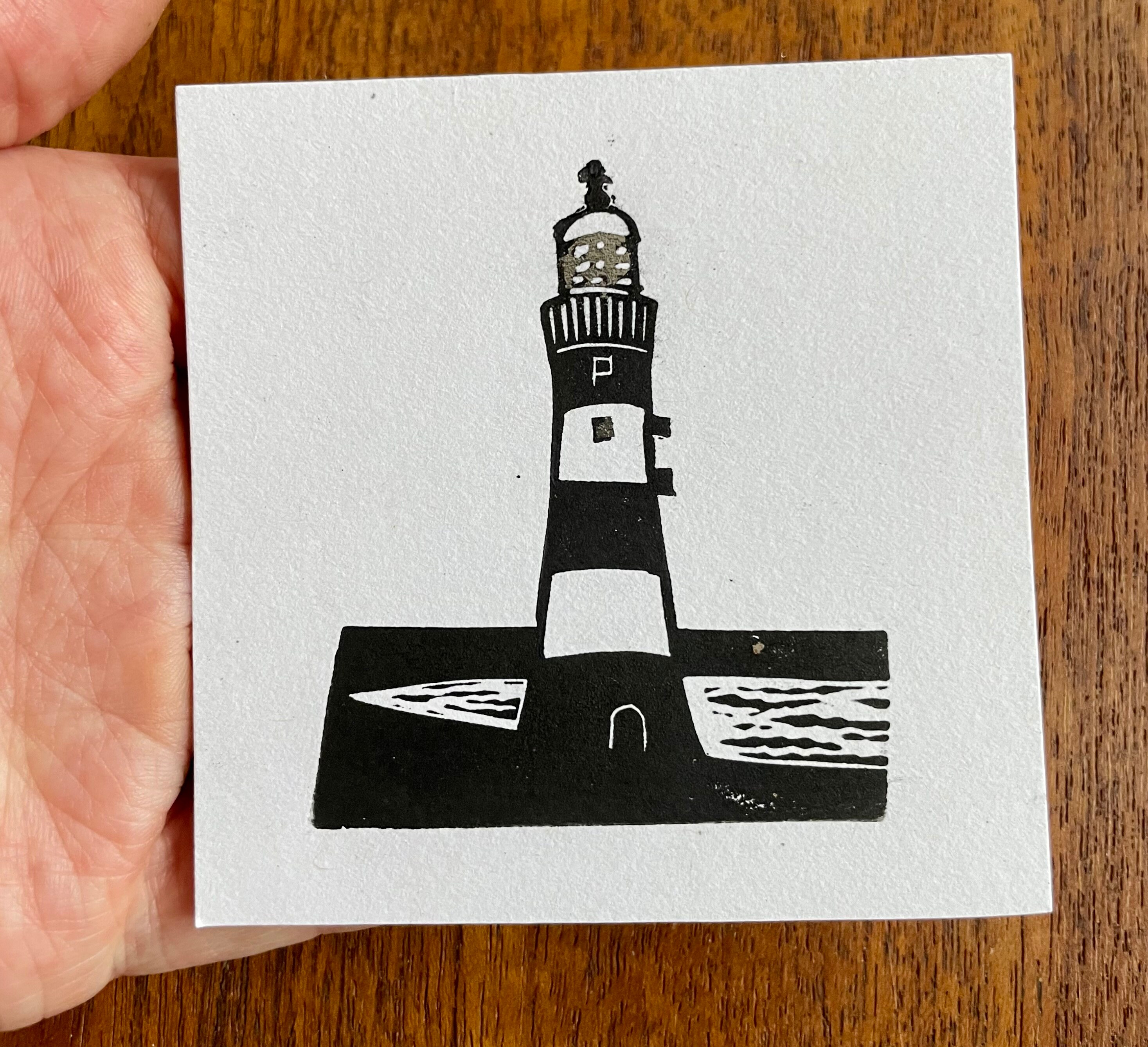 Mini Lighthouse, Linocut Art Prints - Etsy