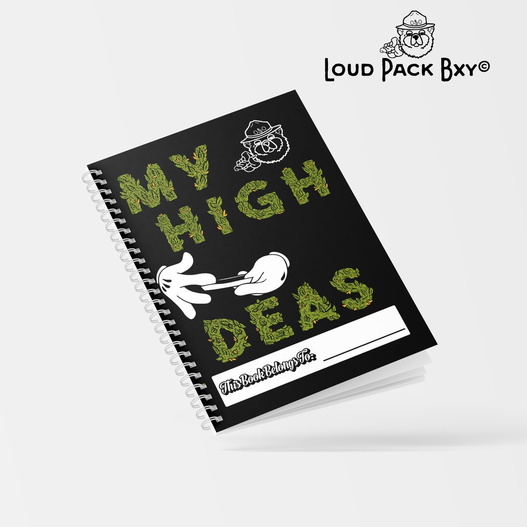 Stoner Gifts My Highdeas Notebook 420/cannabis Stationery - Etsy