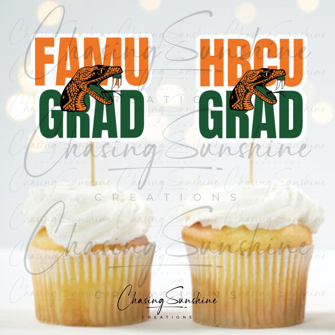 FAMU Florida A&M University Graduation Cupcake Toppers - Etsy