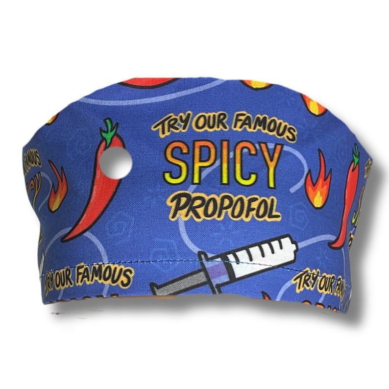 Louis + Phil Spicy Propofol Ribbon Tie Ponytail Scrub Cap - Etsy