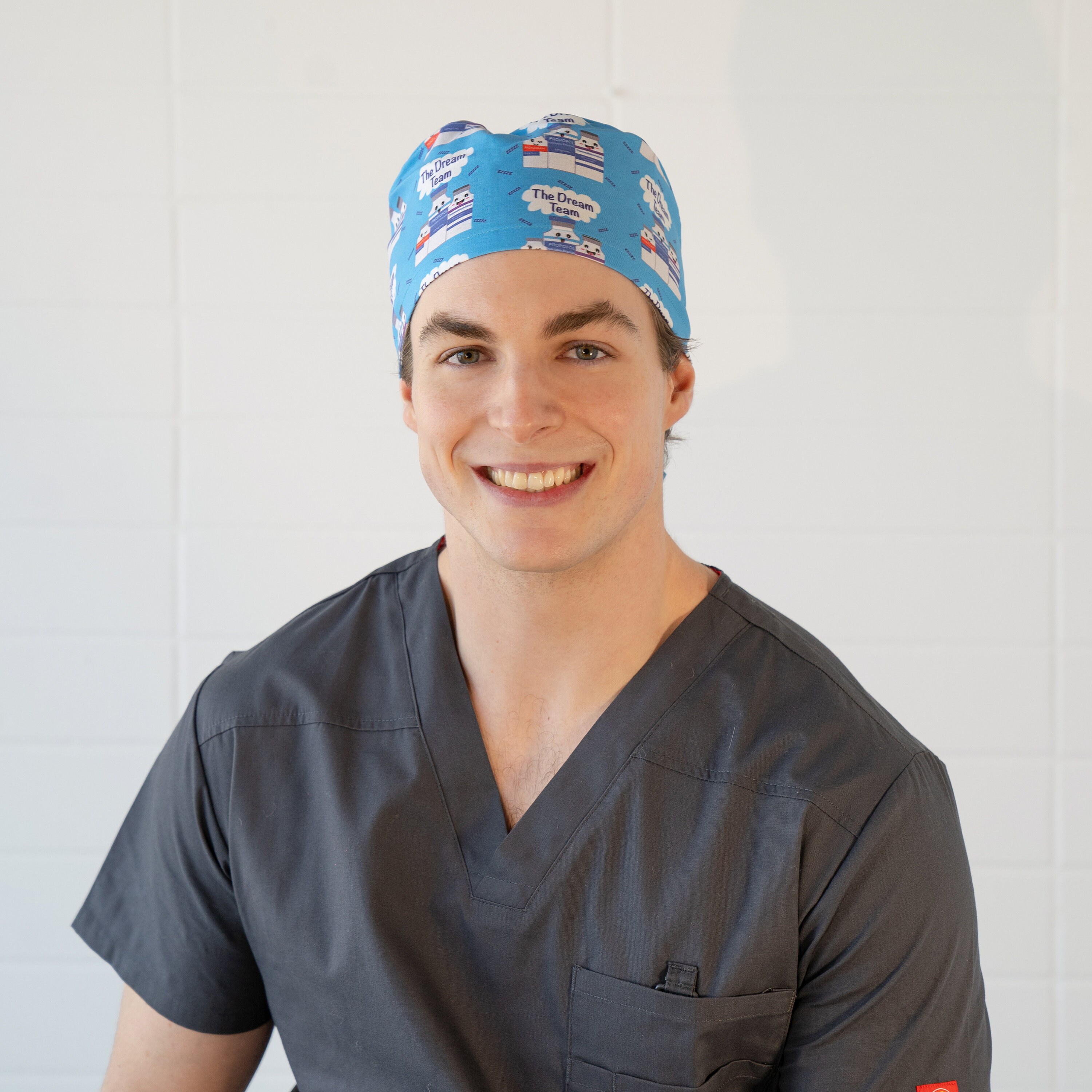 Louis + Phil the Dream Team Anesthesia Men's/unisex Tie Back Scrub Cap ...