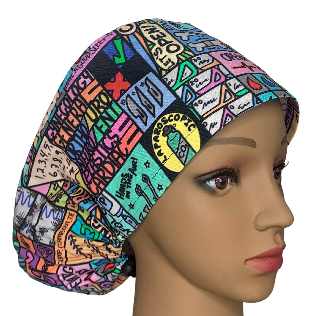 Louis + Phil Operating Room Surgery Comic Euro Scrub Cap - Etsy