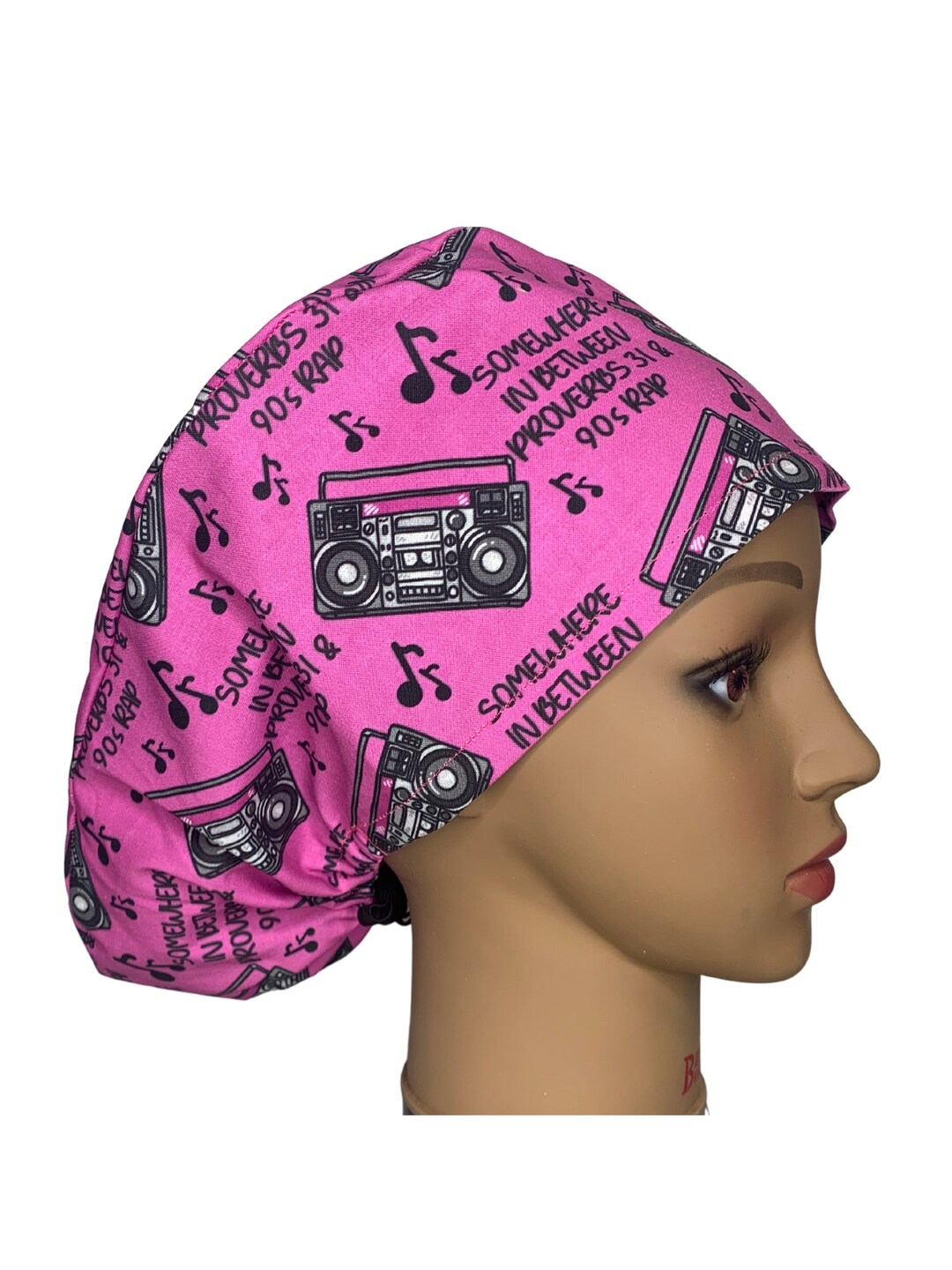 Women's Euro Proverbs 31 and 90s Rap Scrub Cap. Women's Funny Surgical ...