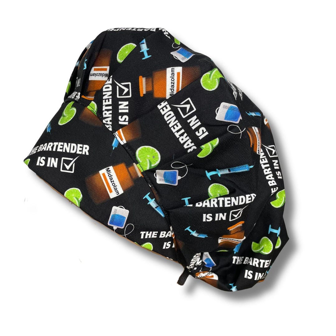 Louis + Phil the Bartender is in Bouffant Scrub Cap - Etsy