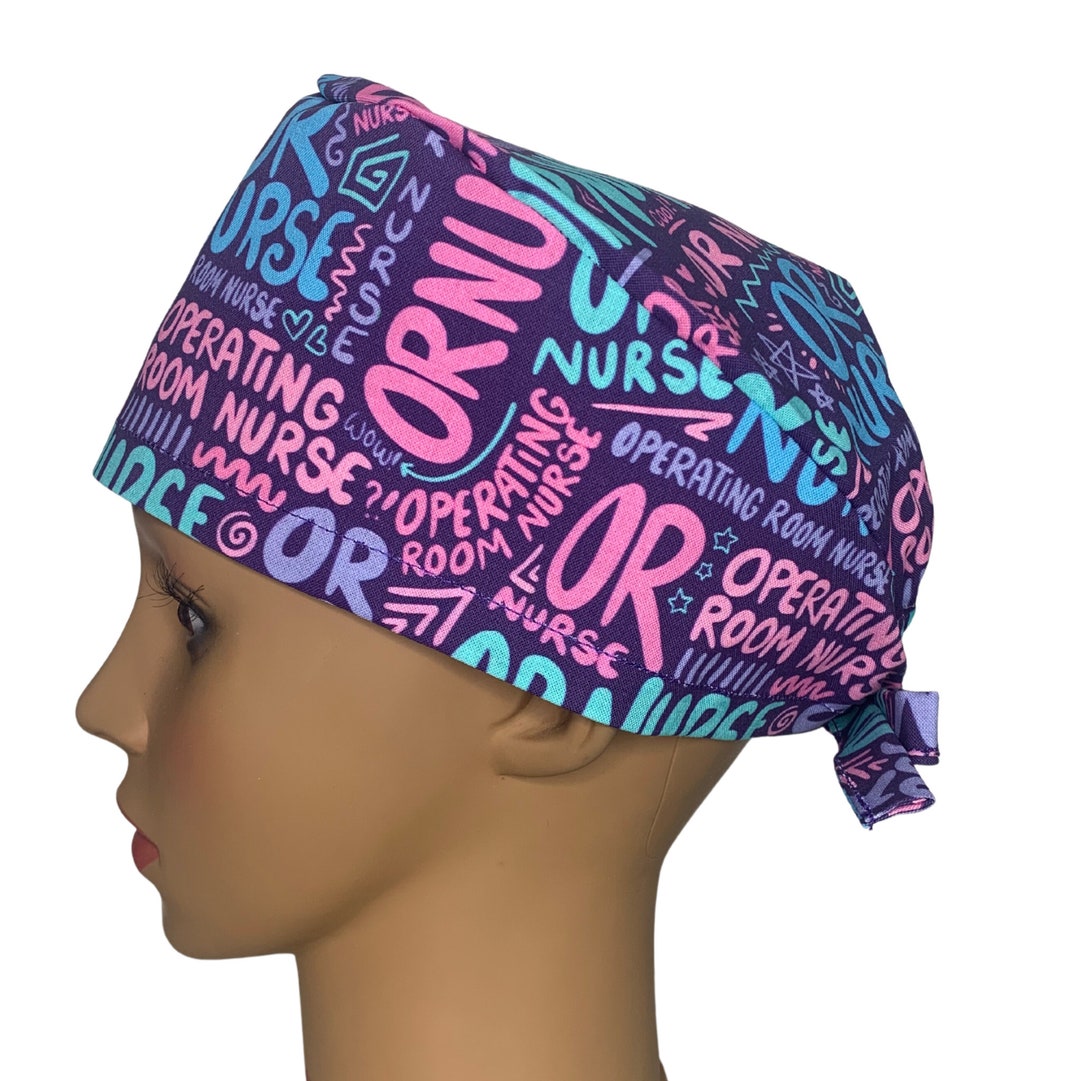 Louis + Phil Operating Room Nurse Men's/unisex Tie Back Scrub Cap - Etsy