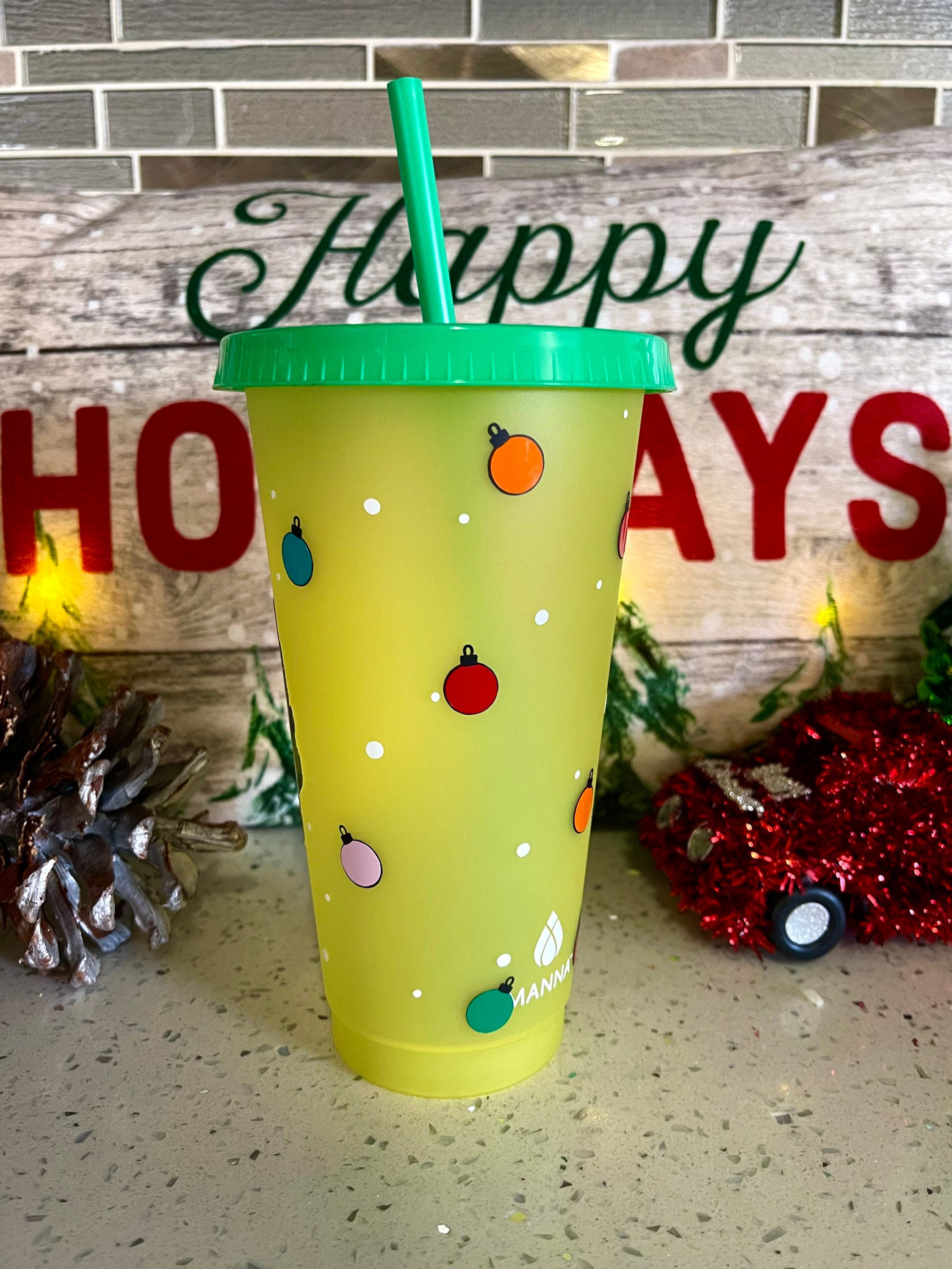 Grinch Color Changing 24 Oz Cold Cup - Etsy