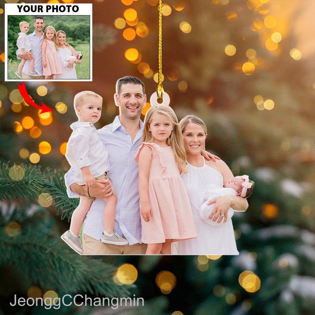 Custom Family Photo Ornament New Baby Ornament Family - Etsy