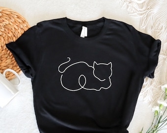 One Line Drawing T Shirt - Etsy