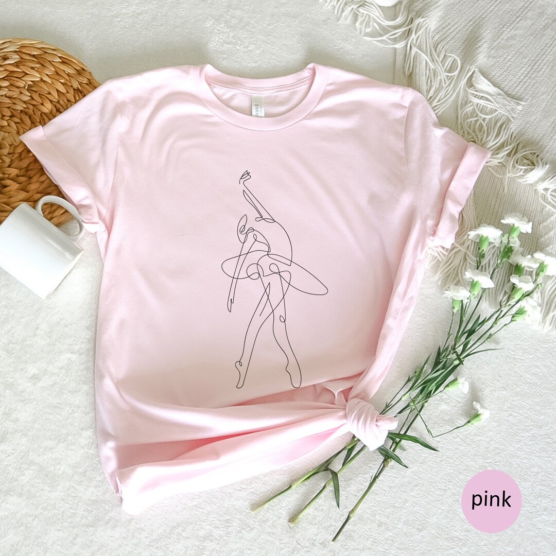 Ballet Dancer Shirt: Line Art Print, Gift for Dancer - Etsy