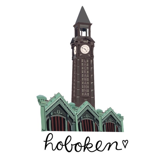 Digital download / Hoboken wall print / hoboken train station | Etsy