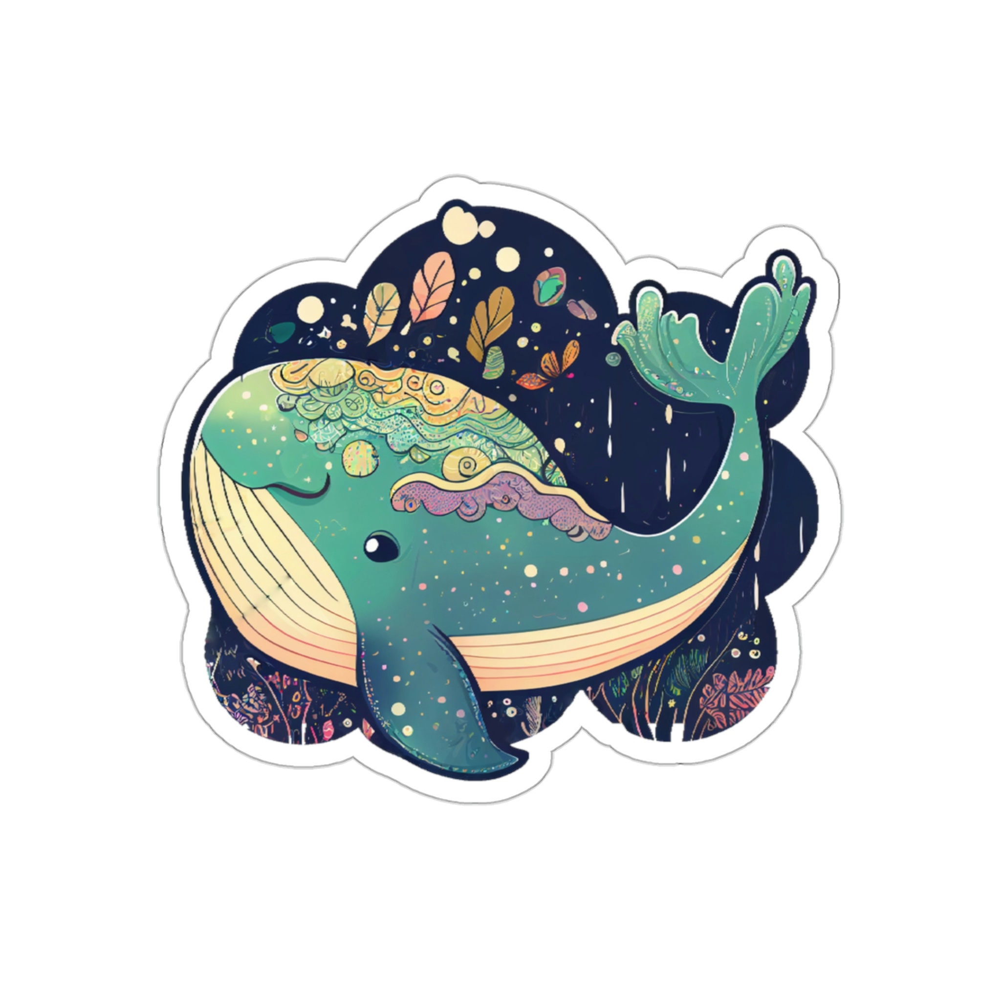 Whale Sticker Whales Save the Whales Sea Life Decal Beach Stickers Cute ...