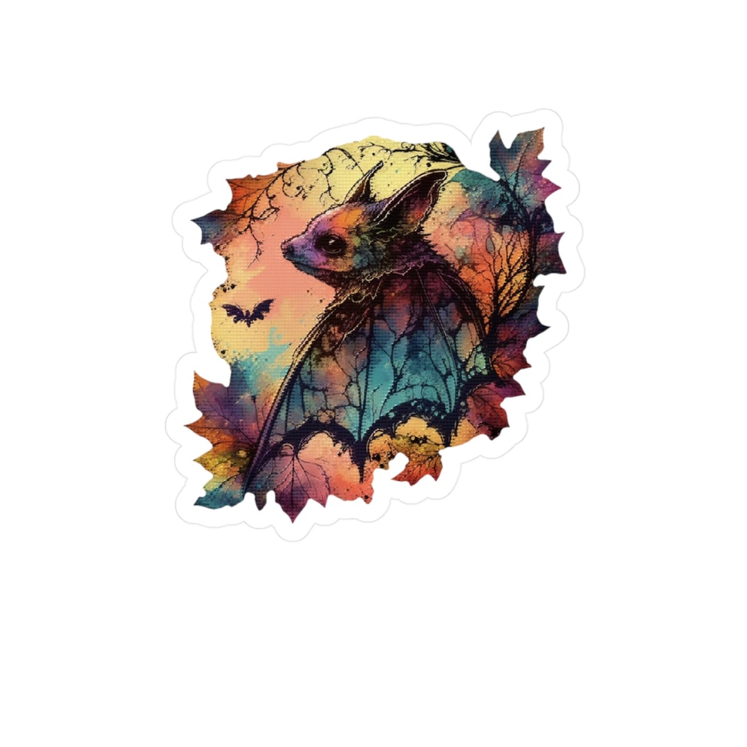 Bat Kiss-cut Vinyl Decal Bats Stickers Vinyl Stickers - Etsy