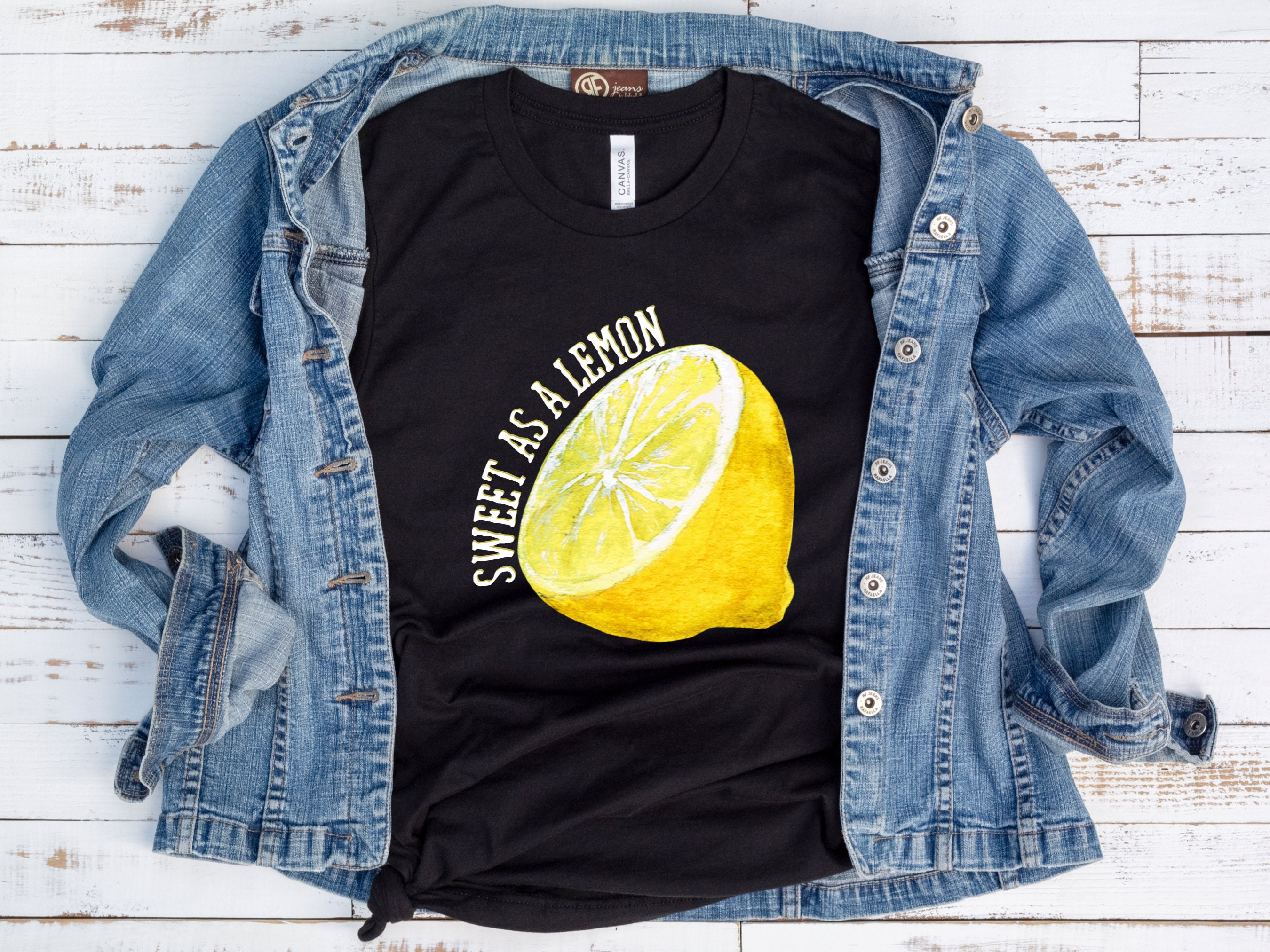 Sweet As A Lemon T-Shirt Citrus Tee Cute Lemon Tee Shirt | Etsy