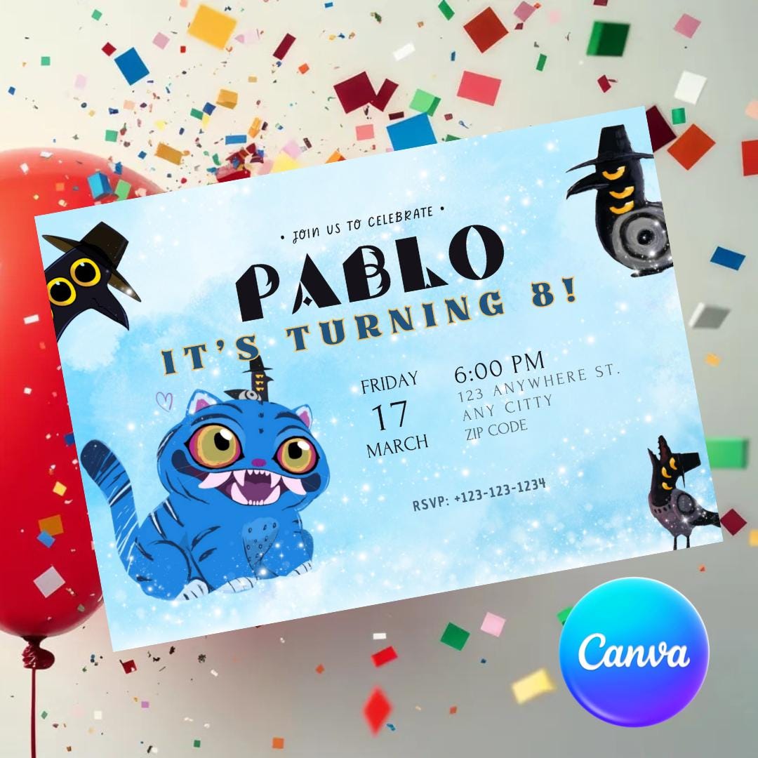 Custom Kpop Demon Hunters Derpy Birthday Invitation – Printable Digital ...