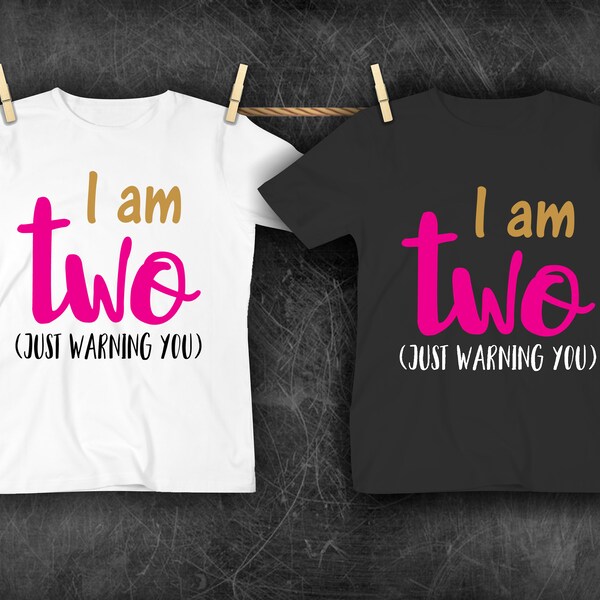 I Am Two Shirt - Etsy