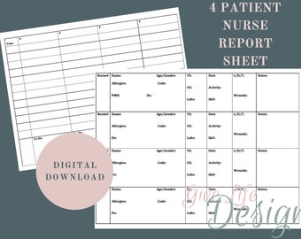 Lpn Report Sheet - Etsy
