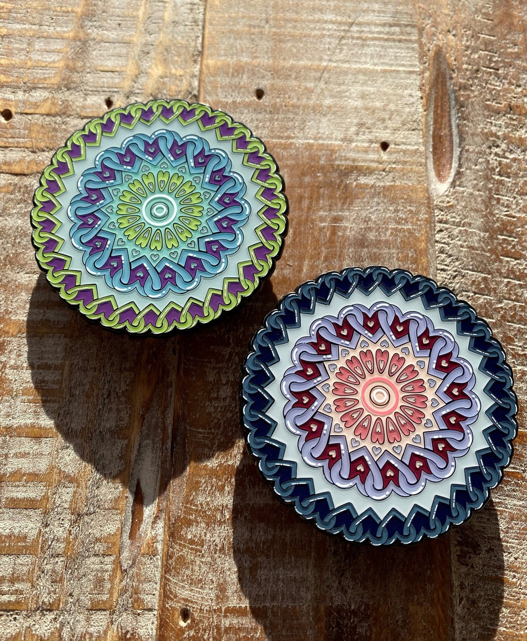 Infinite Love Enamel Hat Pins ( Visionary Art Psychedelic Festival Pins ...