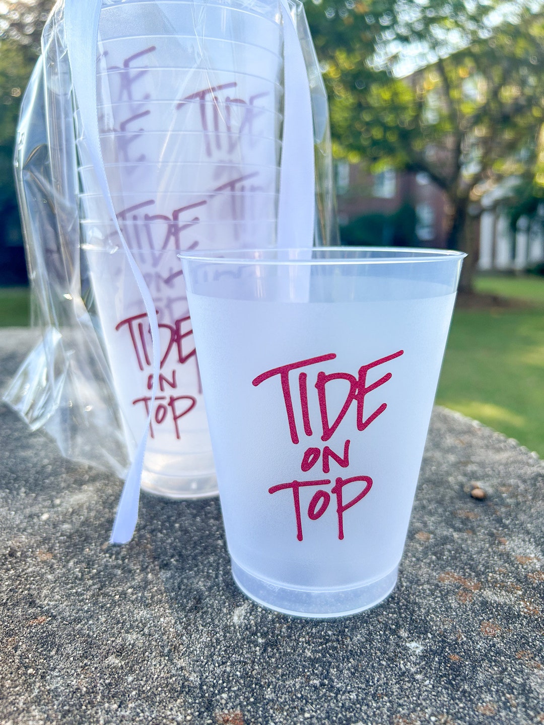 Tide on Top 10-pack Reusable Gameday Cups Hand-drawn Alabama Crimson ...