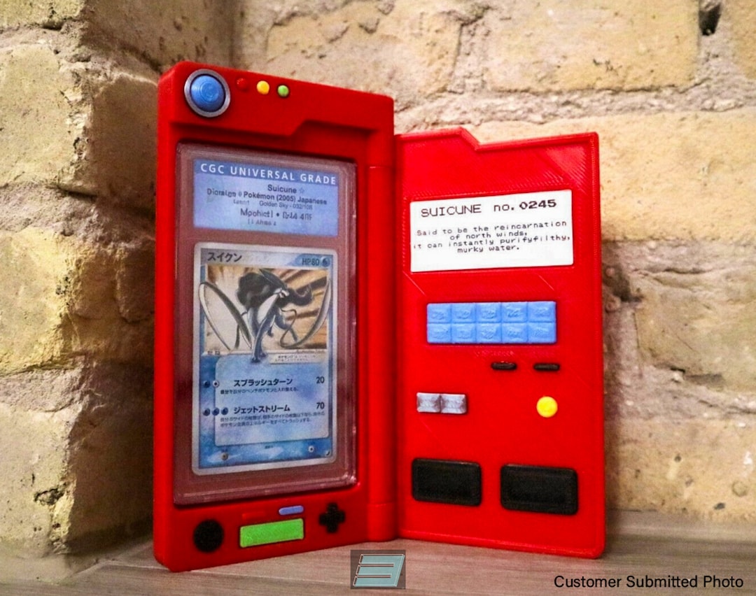 Graded Card Pokémon Pokédex Custom Case Holder - PSA, BGS, Cgc & Many ...