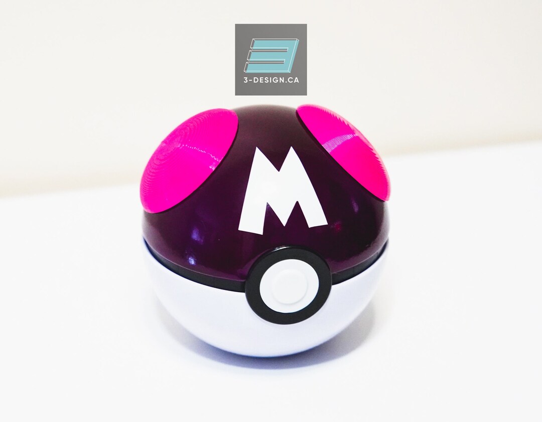 Master Ball *upcycled* Pokemon Poke Ball Tin Card Display - 3D Printed ...