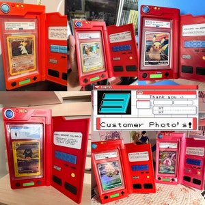Graded Card Pokémon Pokédex Custom Case Holder - PSA, BGS, Cgc & Many ...