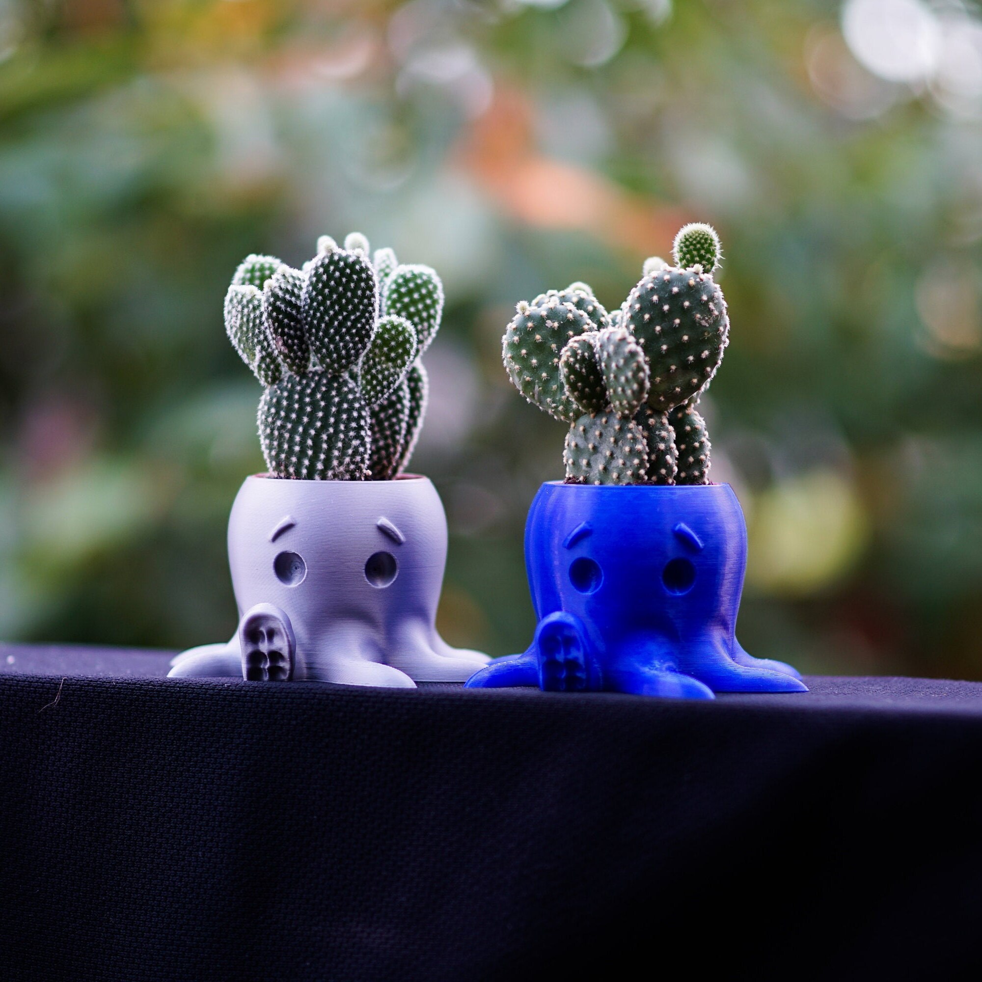 Octopus Planter Cute Home Office Decor free Saucer 3 | Etsy