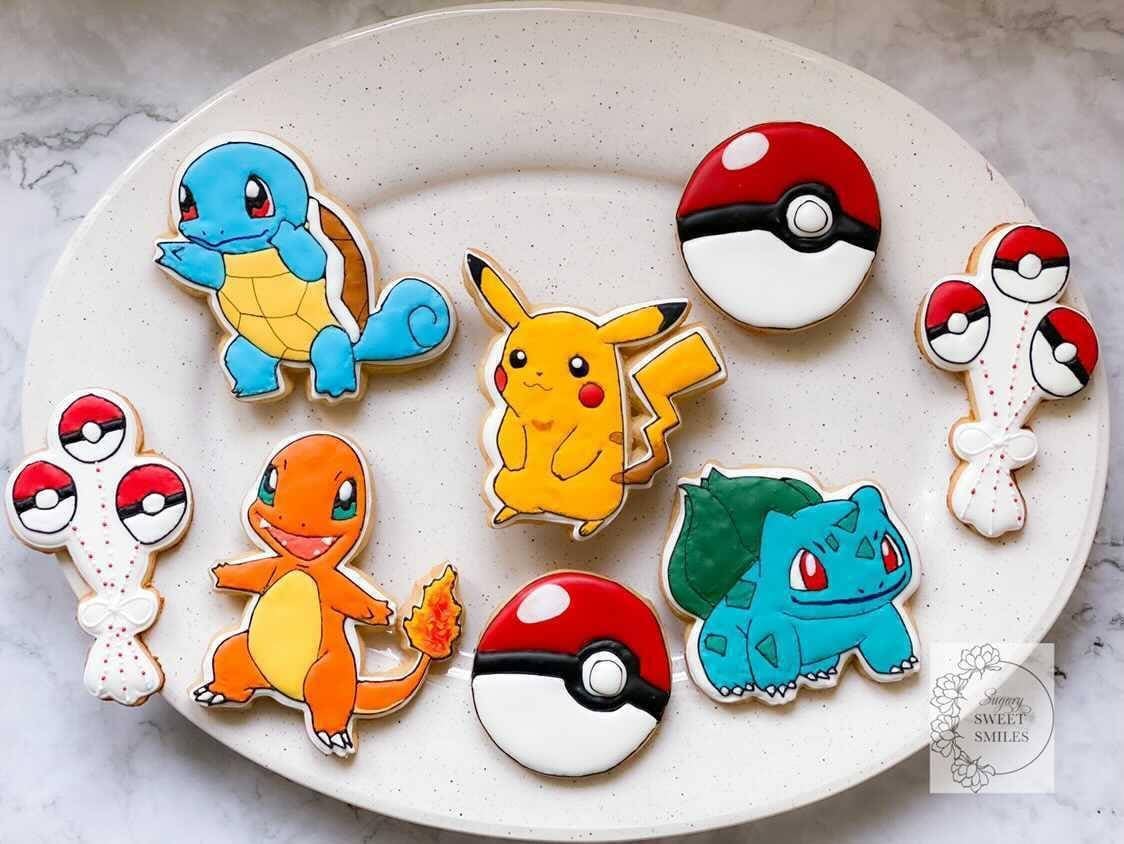 Pokemon Cookie Cutters Full Set of 4 Pikachu Charmander | Etsy