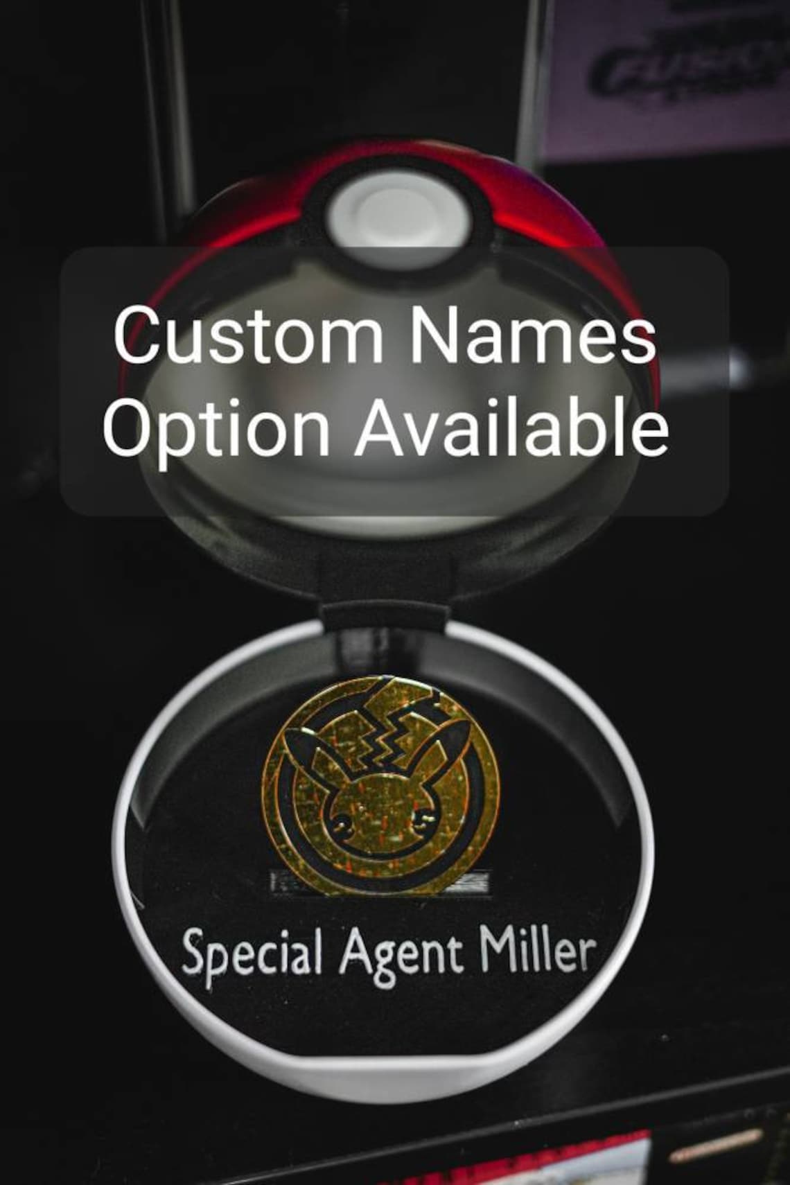 Pokemon Poke Ball Card Holder upcycled 3D Printed Mounts & - Etsy