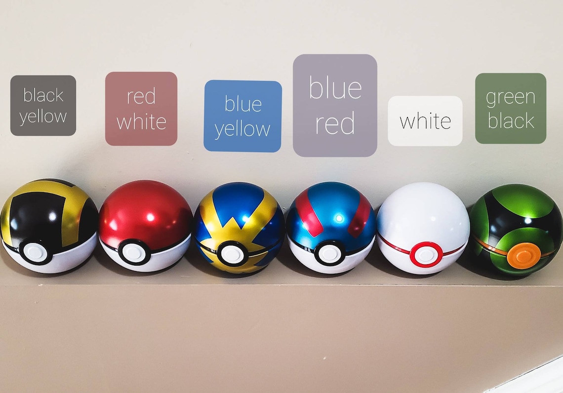 Pokemon Poke Ball Card Holder upcycled 3D Printed Mounts & - Etsy