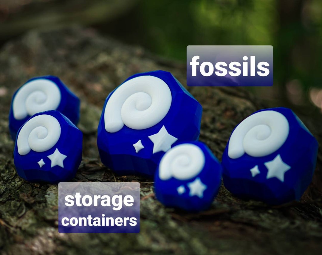 Animal Crossing Fossil *storage Containers* V1 & V2 New Larger Storage ...
