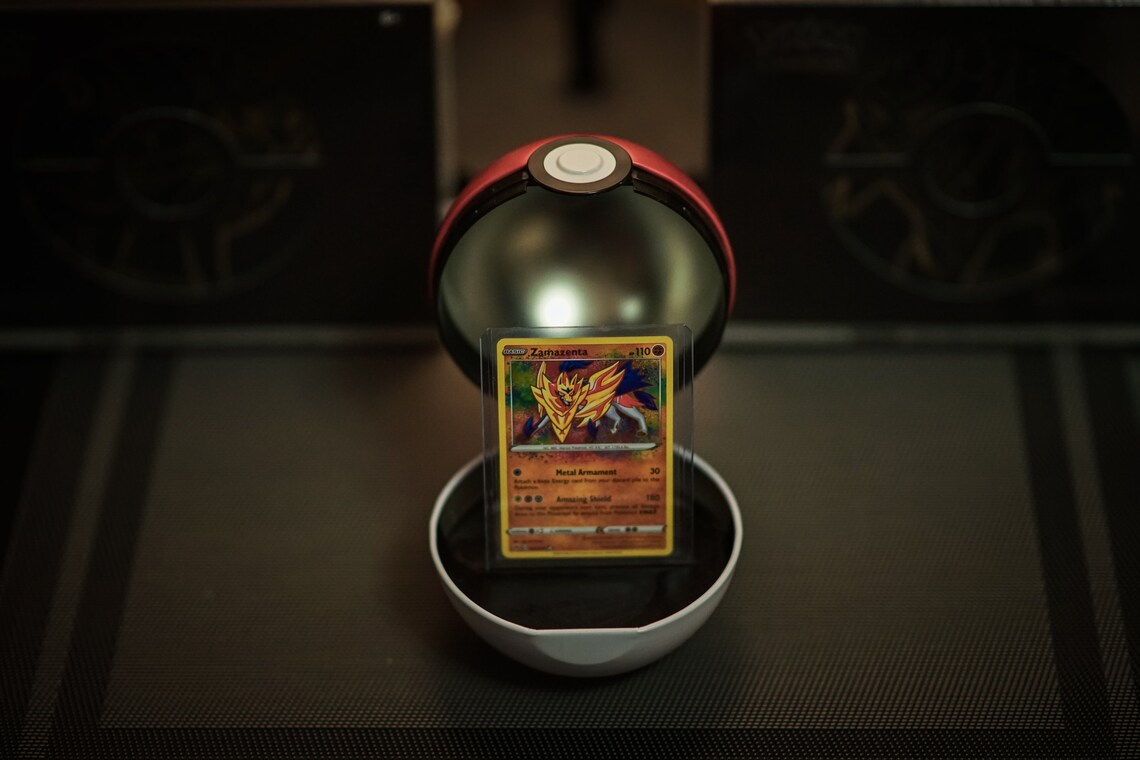 Pokemon Poke Ball Card Holder upcycled 3D Printed Mounts & - Etsy