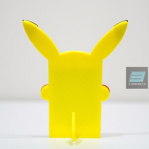 Pikachu Red Cheeky Style TCG Card Stand - 3D Printed - PSA / BGS ...
