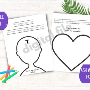 Ash Wednesday for Kids / Lent Printable for Kids / Lenten Activities ...