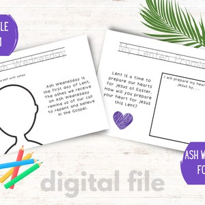 Ash Wednesday for Kids / Lent Printable for Kids / Lenten Activities ...