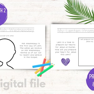 Ash Wednesday for Kids / Lent Printable for Kids / Lenten Activities ...