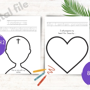 Ash Wednesday for Kids / Lent Printable for Kids / Lenten Activities ...