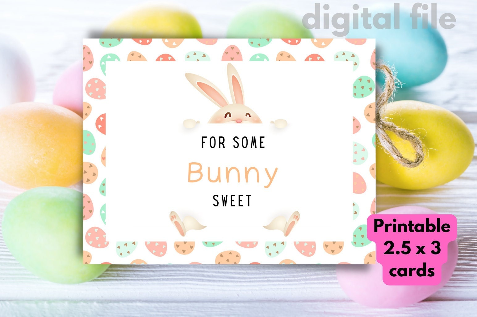 Printable Easter Gift Tags / for Some Bunny Sweet / Easter Cards ...