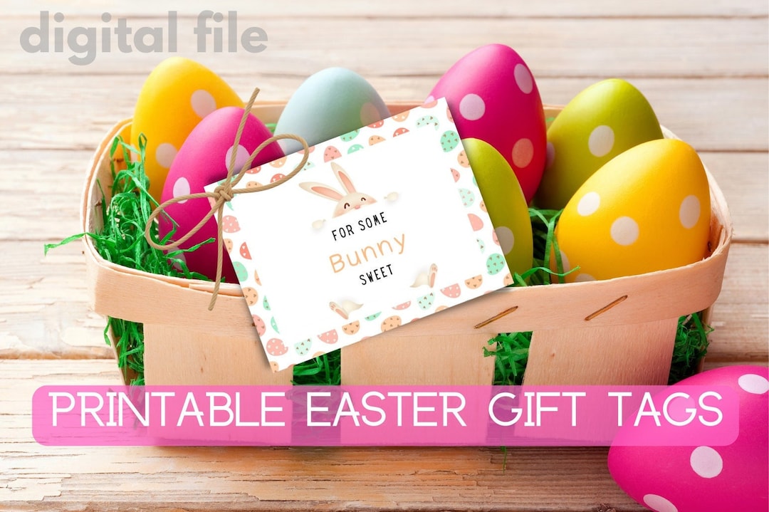 Printable Easter Gift Tags / for Some Bunny Sweet / Easter Cards ...