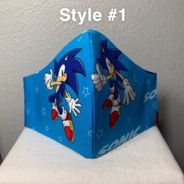 Sonic Face Mask - Etsy