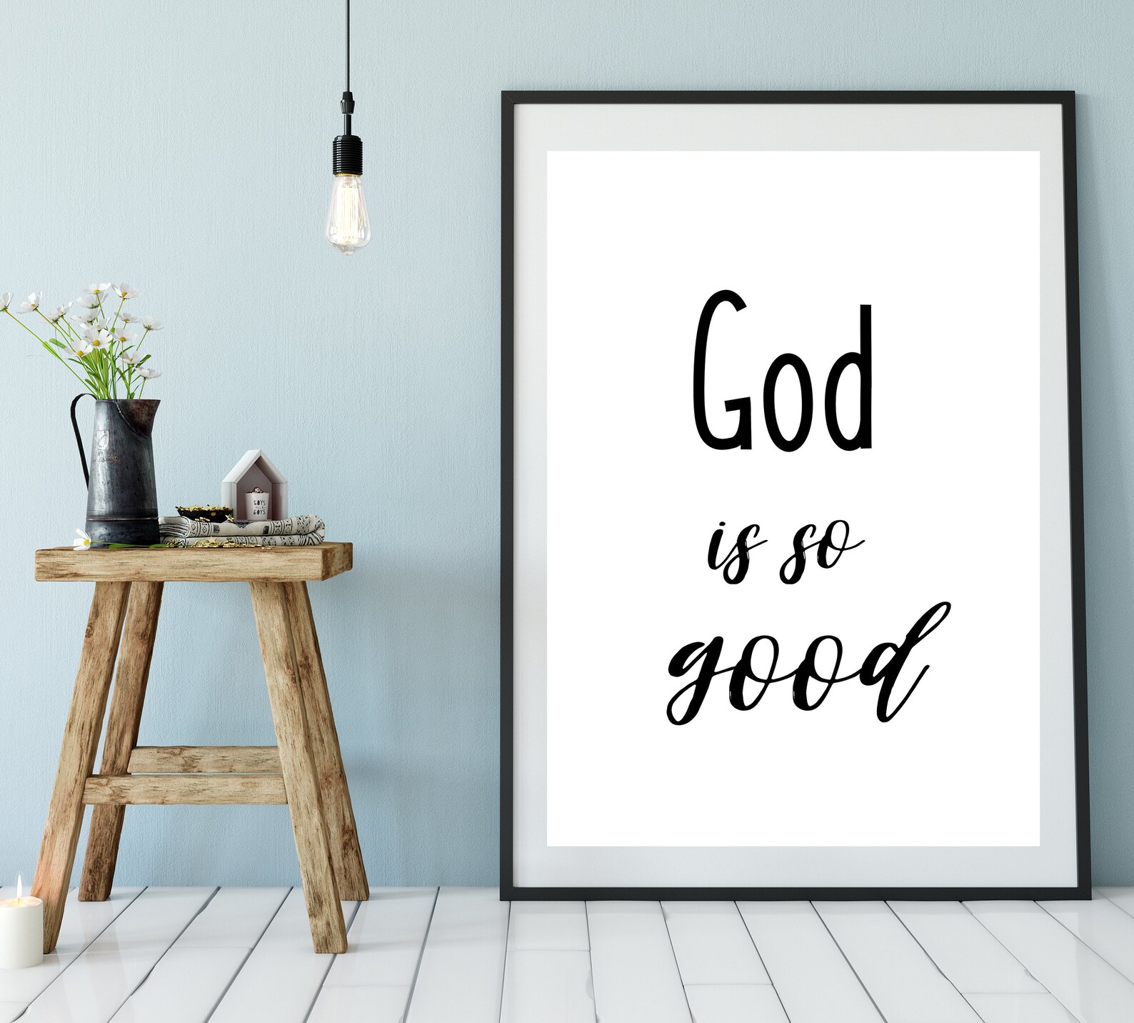 God is so Good Christian Wall Decor Downloadable Print - Etsy
