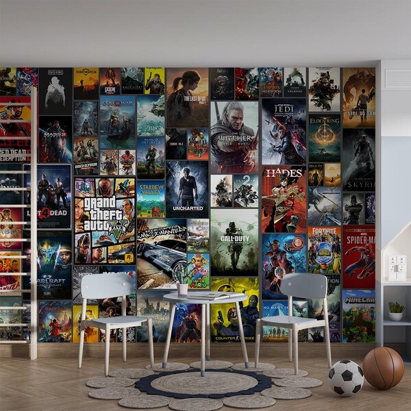 Video Game Mural - Etsy