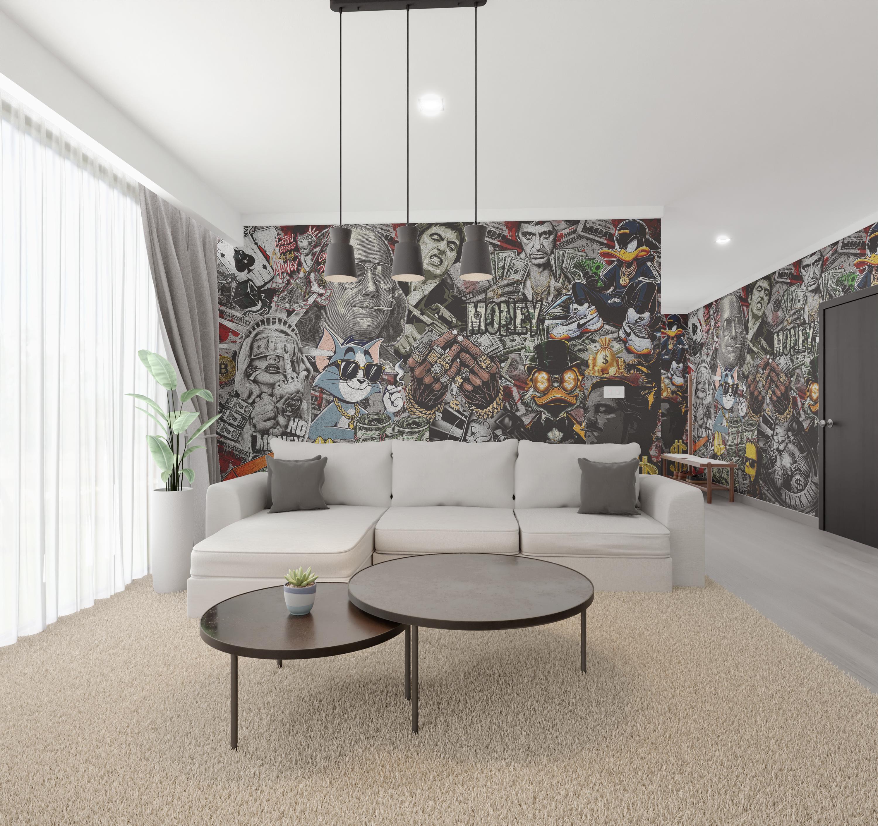 Urban Street Art Wallpaper Pop Wall Mural Collage Graffiti Mafia ...