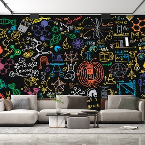 Science Wallpaper & Experiments Physics Wall Mural Education Chemistry ...