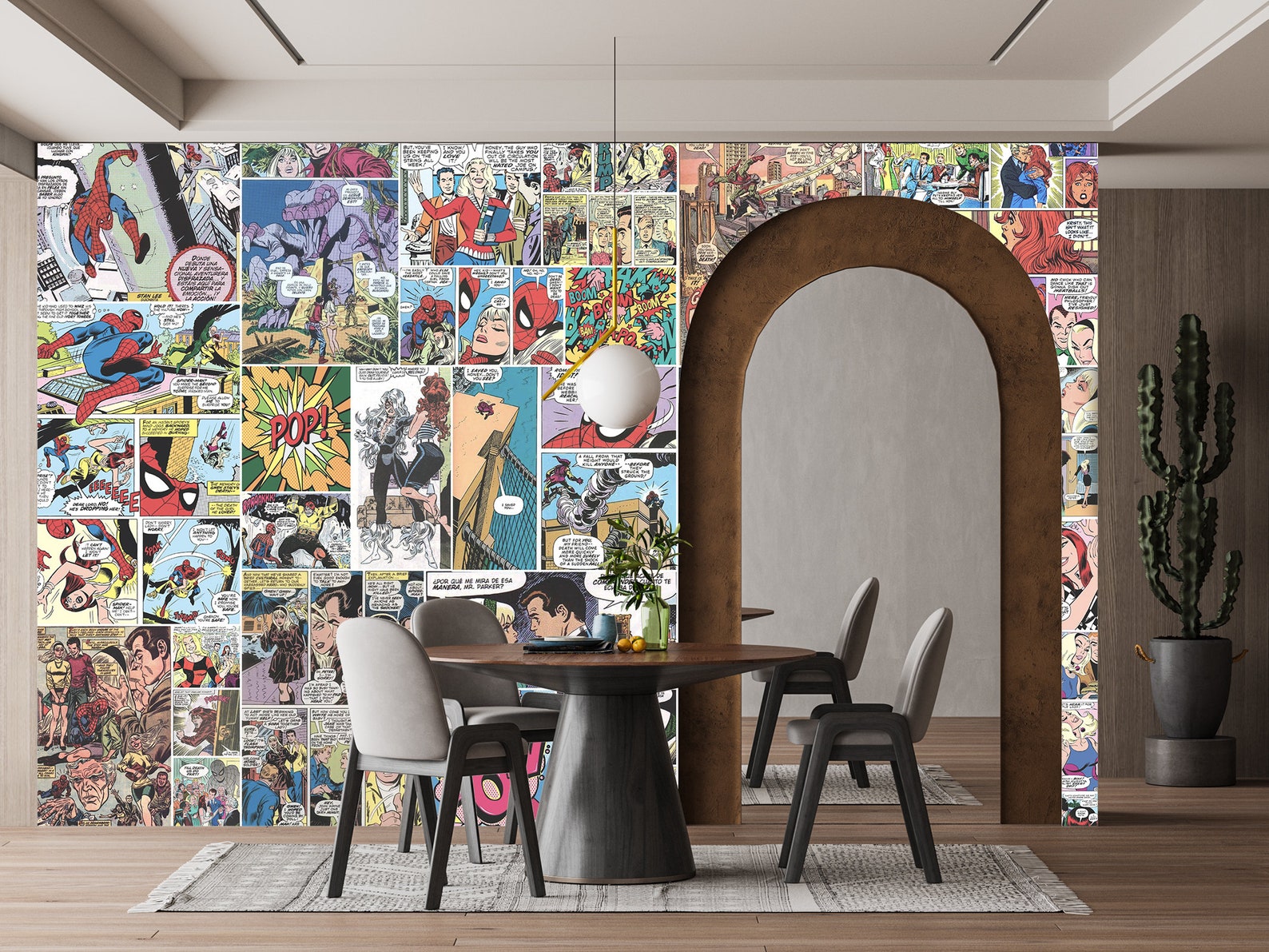 Comics Aesthetic Collage Wall Mural & Wallpaper Cartoon Characters ...