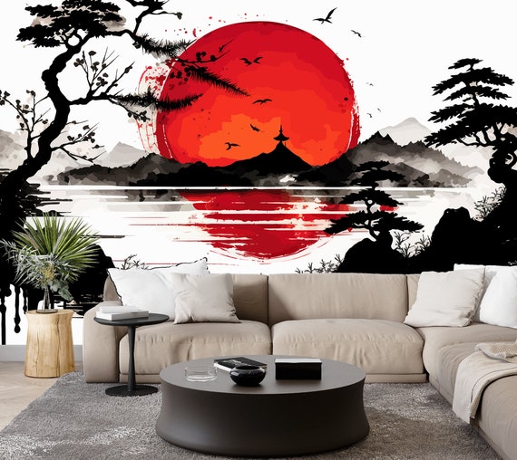 Red Chinese Wallpaper Designs